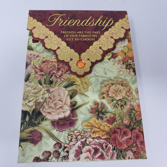 Office | Punch Studio Note Cards Envelopes Friendship Floral 8 Count ...